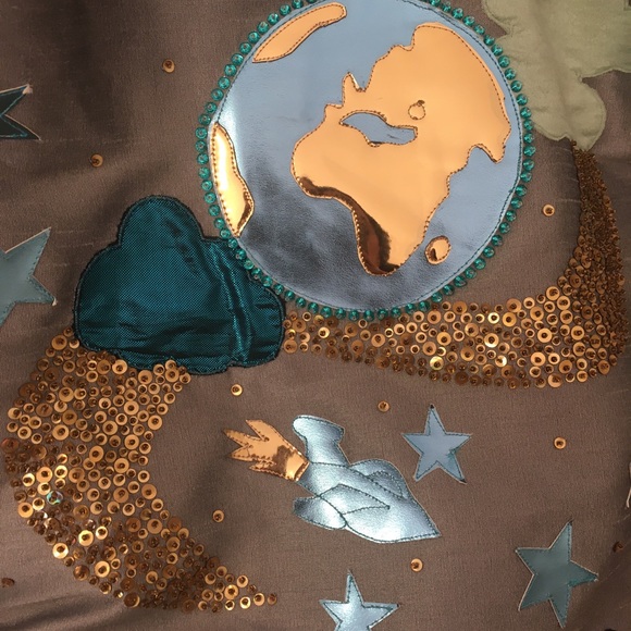 Manish Arora | Skirts | Manish Arora Galaxy Hand Beaded Appliqu Skirt ...